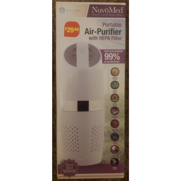 nuvomed | Other | New Nuvomed Portable Airpurifier With Hepa Filter ...